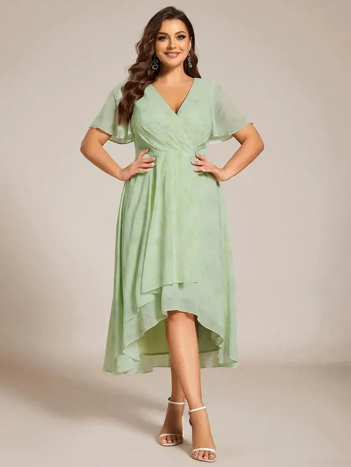 Formal Dress | Tea Length Dress | FM Formal Wear