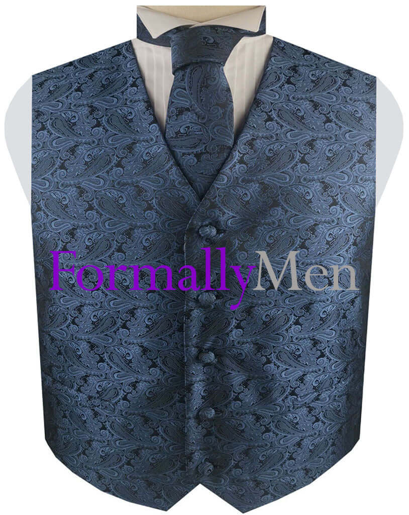 Ouyen Royal Blue Vest | FM Formal Wear | Mens Vest