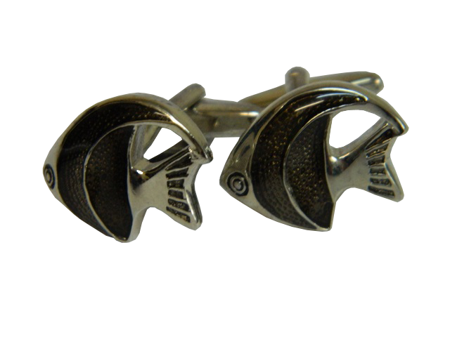 Black Fish Cufflinks | FM Formal Wear