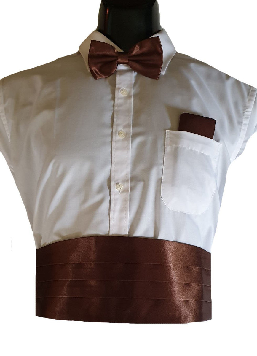 Brown Men's Cummerbund Set | FM Formal Wear | Australia