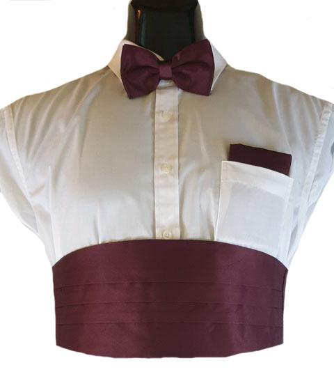 Maroon Men's Cummerbund Set | FM Formal Wear | Australia